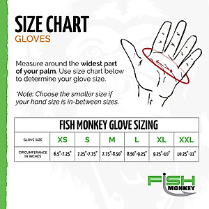 Fish Monkey FM18 Stubby Guide Glove- Bass, XX-Large