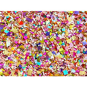 Bright Floral Multicolored Confetti Biodegradable Wedding Confetti Mix Party Decorations Decor Throwing Send Off (75g/2.5oz/1 litre)