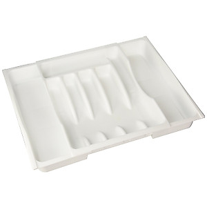 Rubbermaid Adjustable Cutlery Tray, White