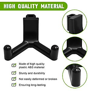 CHAR YONG Tool Hook for Lifetime Shed Accessories Shed Organization, Plastic Shed Hooks for Shovels Rakes Knives Scissors Power Tools, Does NOT Work on Any Sheds with Horizontal Siding, Black, 10Pack