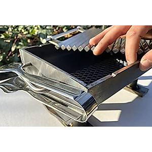 Hibachi Grill Metal Portable Fire Pit, Outdoor Fire Pit, Backyard Fire Pit Bowl, Stainless Steel Charcoal Grill Kebab BBQ Portable Grill