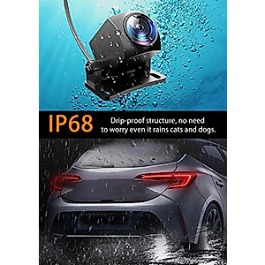 WOLFBOX Original Rear Camera for Mirror Dash Cam, Suitable for G840S/G930/T10, 1080P Waterproof Backup Camera