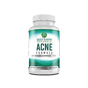 Best Earth Naturals Acne Supplement Blemish Blocker Formula Helps Promote Clear, Radiant, Healthy Skin + Fights Blemishes from Within