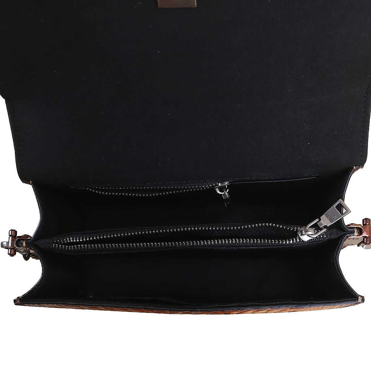 Genuine Leather Handbags for Women Retro Handmade Small Satchel Purse Luxury Top Handle Real Leather Embossed Design Crossbody Bag (Brown)