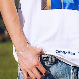 TESTRYE Morse Code Bracelets for Women,Fuck Off Morse Code Bracelets with Adjustable String,Inspirational Gifts for Women Men Friends (Fuck off)