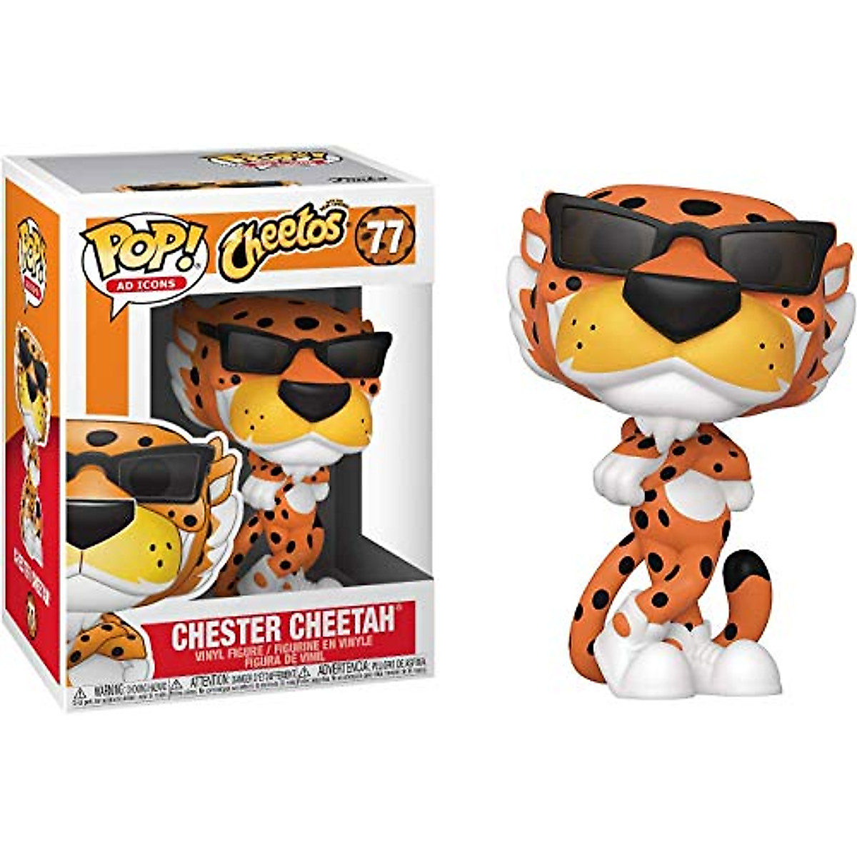 POP Ad Icons: Chester Cheetah Funko Pop! Vinyl Figure (Bundled with Compatible Pop Box Protector Case), Multicolored, 3.75 inches