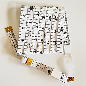 2PCS Body Measure Tape 60inch (150cm), Dual Sided Tape Measure Body Measuring for Body Measurement & Weight Loss