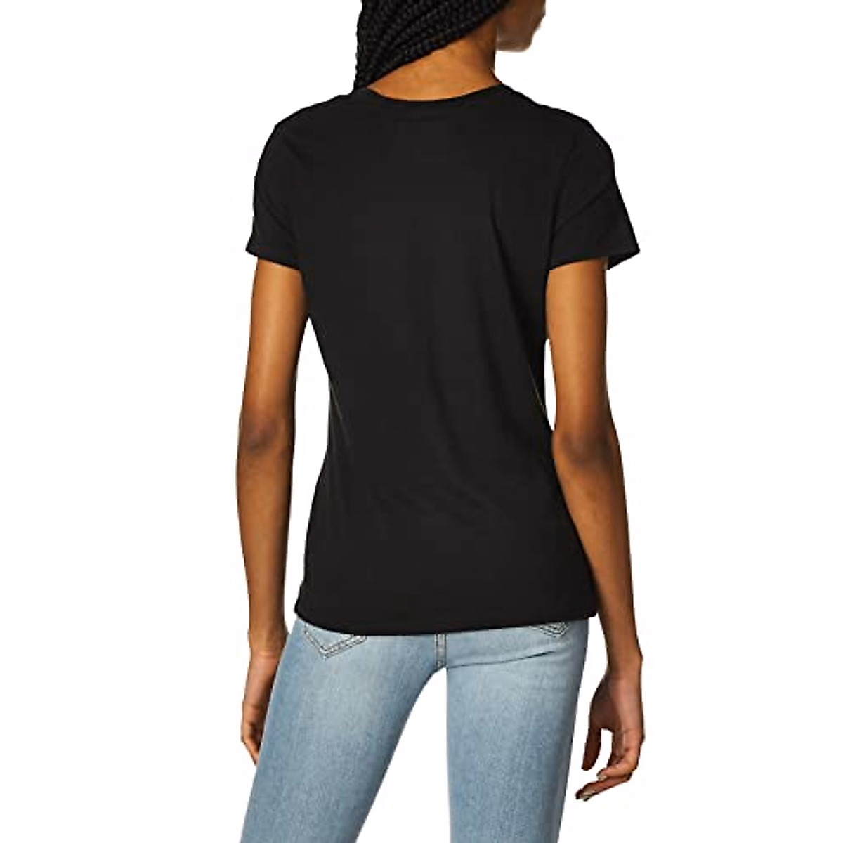 Hanes Women's Short Sleeve V-Neck Graphic T-Shirt