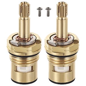 2 Pcs Replacement Faucet Cartridges, Compatible with American Standard 994053-0070a or 994053-0070a/H, Hot & Cold Water Brass Bathtub Faucet Stems, Bathroom Valve Cartridges