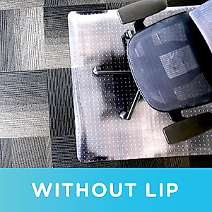 Dimex Low Pile Carpet Office Mat Chair Mat with Lip, 45" x 53" x .11"