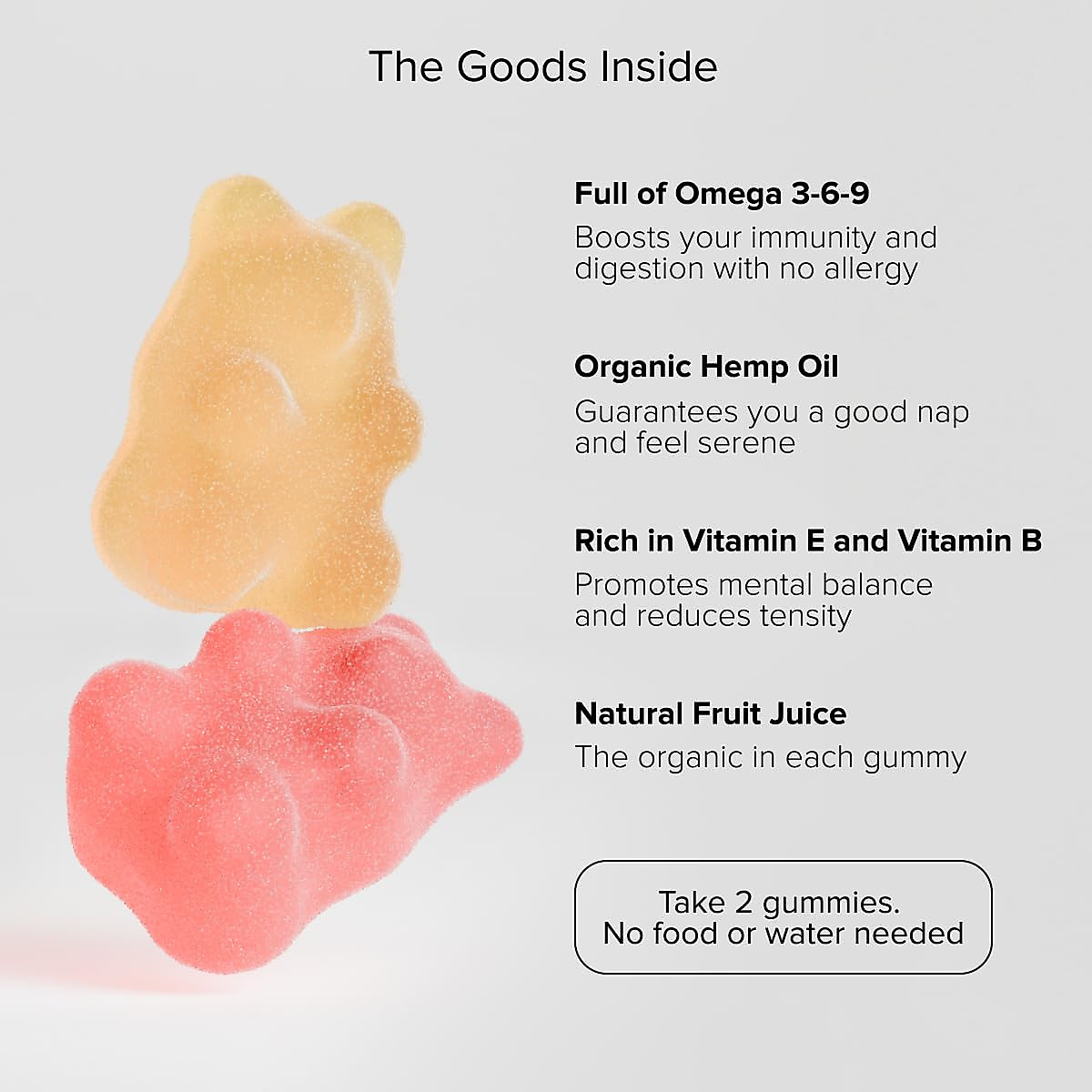 Hеmр Gummies for Restful Nights - Soothes Soreness and Discomfort in the Body - Assorted Fruit Flavors - Made in USA