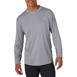 ATG by Wrangler Men's Long Sleeve Performance Sun Shirt, Deep Green, X-Large Tall