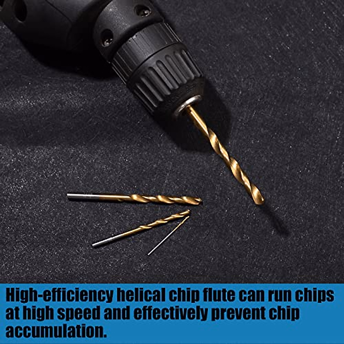 Cobalt Drill Bit Set, M35 Twist HSS Drill Bits Straight Shank, 2mm High Speed Steel Drill Bits for Drilling in Hard Metal, Stainless Steel, Cast Iron (7mm)