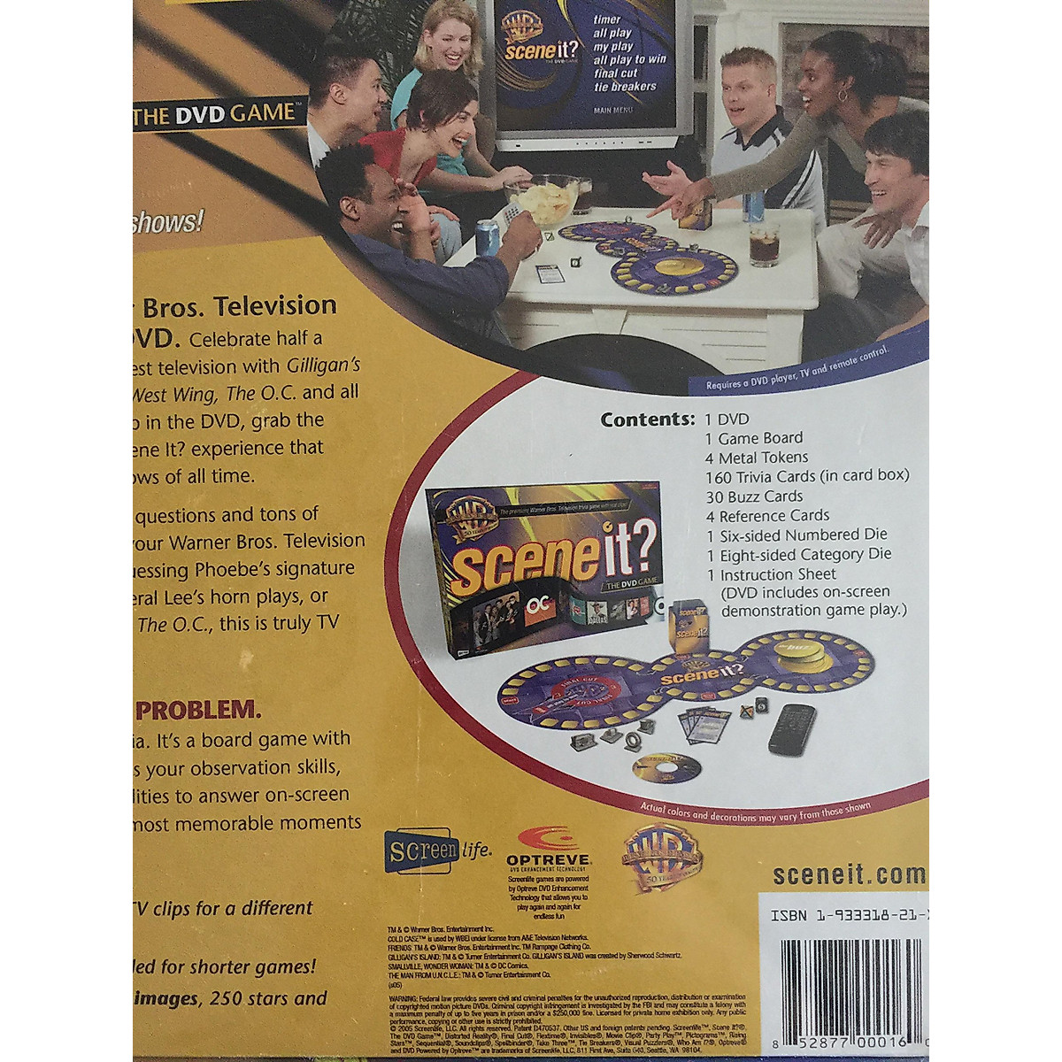 SCENE IT - WB Warner Bros 50th Anniversary DVD Game with Real Clips on the Trivia