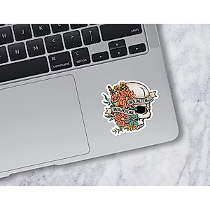 Miraki Kinda Emotionless Sticker, Bookish Stickers, Kindle Stickers, Water Assitant Die-Cut Vinyl Stickers Decals for Laptop Phone Kindle Journal Water Bottles, Stickers