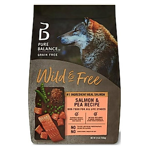 FYNORI Wild & Free Salmon & Pea Recipe Dry Dog Food, Grain-Free, 24 Lbs, Natural with Added Vitamins, Minerals, and Other Trace Nutrients