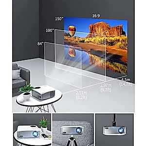 Feilx Mini Projector 2022 Upgraded Portable Video-Projector,300 Inch WiFi Full HD 1920 * 1080P LED Projector Video Projector Home Theater Cinema Smartphone Projector