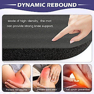 Yoga Knee Pad,High Density Foam NBR Material Yoga Knee Cushion,Clear Up Pain During Yoga Exercise Ideal for Yoga Pilates and Planks,11.4 x 7.48inch