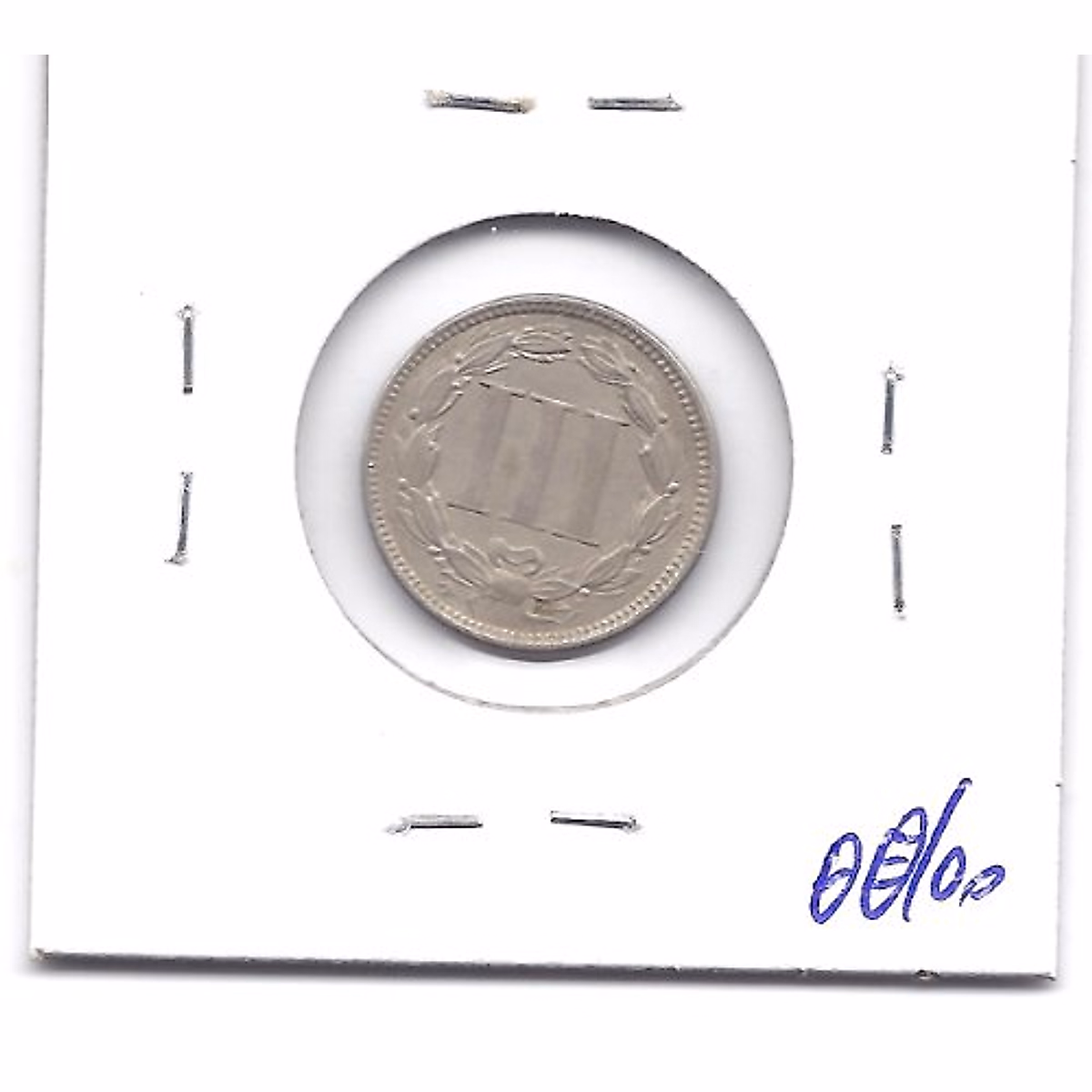 REEDERSONG 1866 Three-Cent F-VF Copper-Nickel Piece Coin