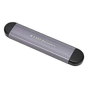 Laihua M.2 SSD Enclosure Plug and Play Tool Free 10Gbps M.2 NVME NGFF SSD Enclosure Adapter for Tablet for Desktop Grey