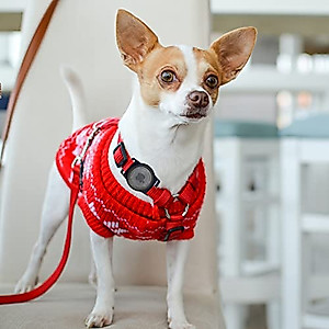 2 Pack Airtag Dog Collar Holder for Apple Airtag, Protective Airtag Case for Dog cat Collar, TPU Anti-Lost Air Tag Cover Compatible with Apple Airtag Track, Pet Collar Airtag Protector