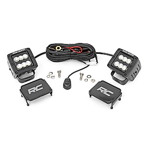 Rough Country 2" Black Series Square CREE Cube LED Lights | Flood - 70133BL