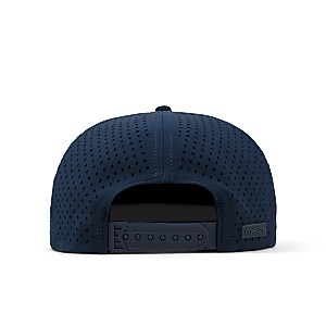 melin Coronado Brick Hydro, Navy, Men's Performance Snapback Hats, Water-Resistant Fitted Baseball Caps for Men & Women, Golf, Running, or Workout Hat, Medium-Large