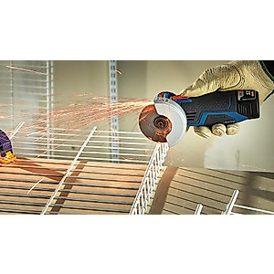 BOSCH GWS12V-30N 12V Max Brushless 3 In. Angle Grinder (Bare Tool), Blue
