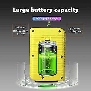 Ormosiat Retro Mini 500 Non-Repeating Classic FC Games Portable Video Handheld Game Console.3.0-inch Screen.1020mAh (500_Yellow)