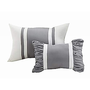 Chic Home 8 Piece Vermont Comforter Set, King, White