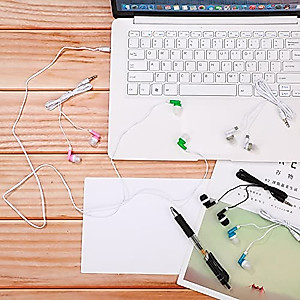 Konohan 100 Pack Kids Earbuds Wired Earphones Wired Earbuds Multipack Earbuds Earphones Headphones Earbuds for School Library Museum Classroom Students