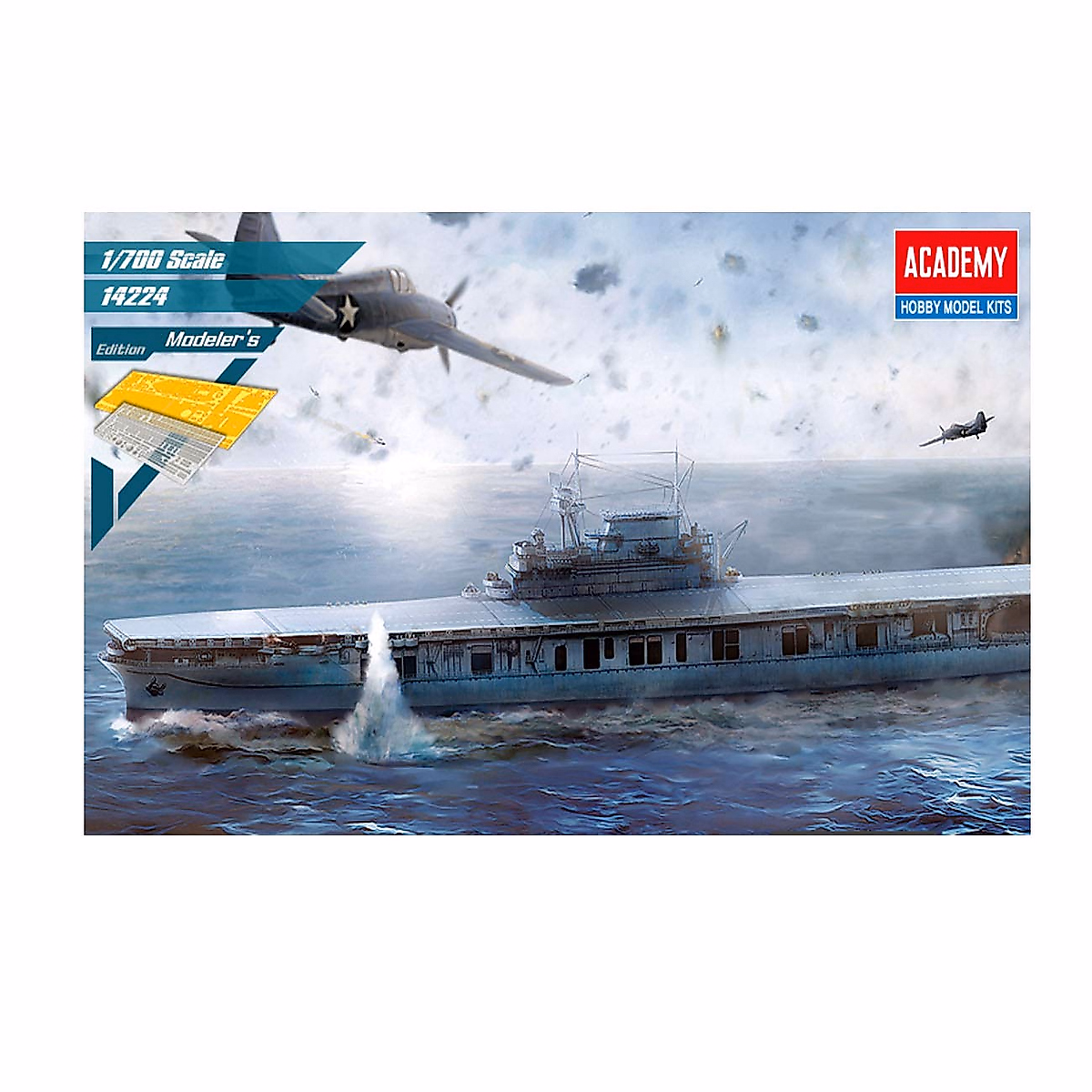 Academy USS Enterprise CV-6 Aircraft Carrier Battle of Midway Modeler's Edition Plastic Model Kits 1/700 Scale