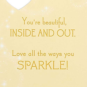 Hallmark Birthday Greeting Card for Kids (Disney Princess Earring Stickers)