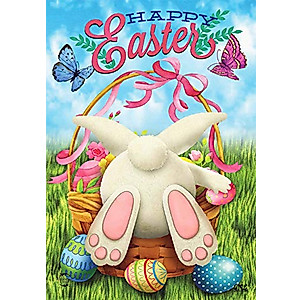 Briarwood Lane Easter Egg Hunt Garden Flag Bunny Basket Humor 12.5" x 18"