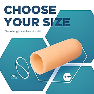 Homergy Original Soft Gel Toe Cap - 6 Big Toe Protectors for Women & Men, Cushioning Toe Sleeves to Provide Relief from Missing/Ingrown Toenails, Corns, Calluses, Blisters, Hammer Toes