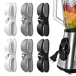 Cord Organizer for Kitchen Appliances - 6 Pack Cord Wrappers for Appliances, Cord Winder Cord Holder Cord Keeper for Mixer, Blender, Coffee Maker, Pressure Cooker