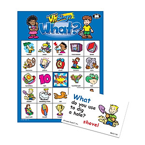 Super Duper Publications | Ask & Answer® Wh Bingo Board Game | Comprehension, Verbal, and Communication Skills | Who, What, Where, When, and Why Questions | Educational Resource for Children
