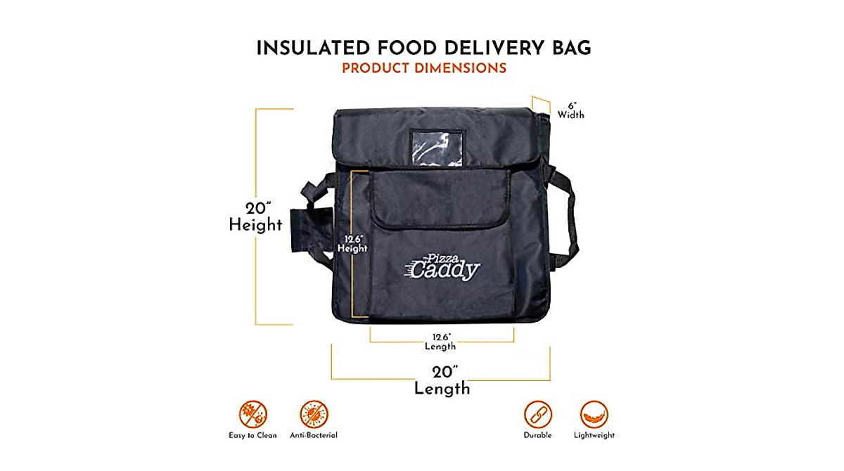Pizza Caddy Insulated Delivery Bag - Keep Pizzas Warm