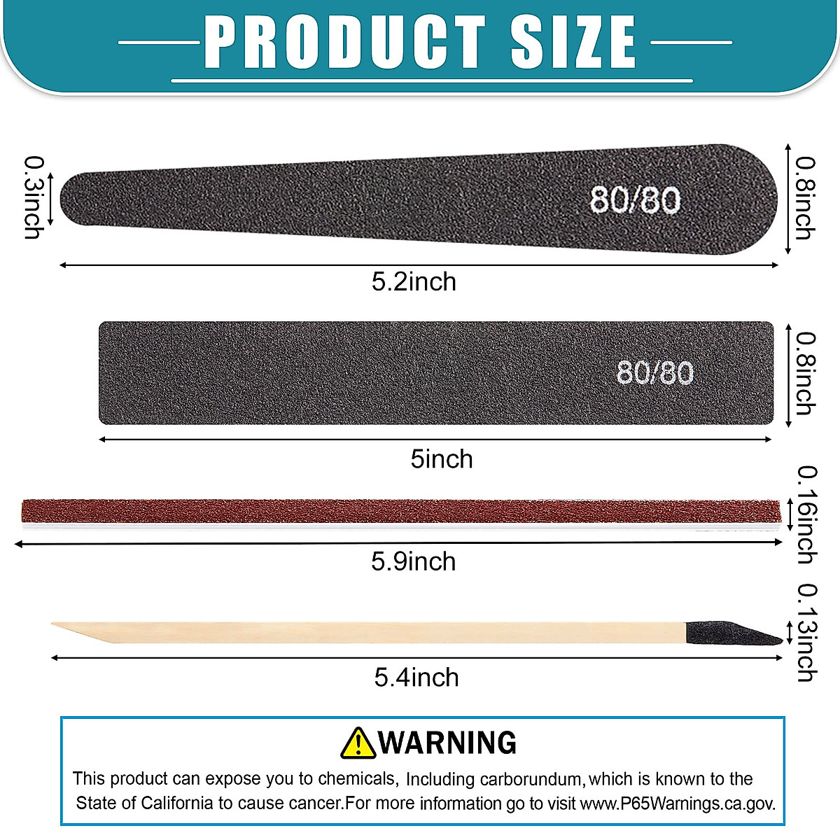 Maxdot 120 Pcs Sanding Sticks Include 30 Sanding Twigs 40 Polishing Sticks and 50 Sanding Sticks Matchsticks, Sanding Tools for Tight Spaces Modeling Tools for Plastic Models Wood Hobby Craft Art