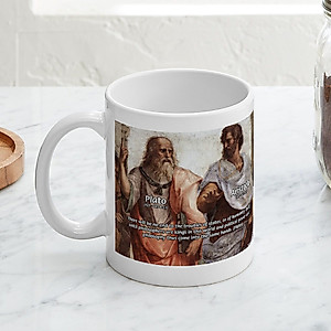 CafePress Plato Aristotle Philosophy Mug 11 oz (325 ml) Ceramic Coffee Mug