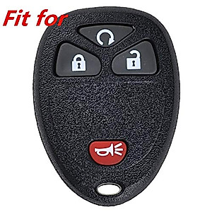 KAWIHEN Silicone Protector Cover Fit for Buick Cadillac Chevrolet Chevy GMC Pontiac Saturn 4 Buttons Key Fob OUC60270 OUC60221 M3N5WY8109 850K60270 850K60221