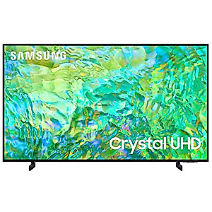 SAMSUNG UN55CU8000 55 inch Crystal UHD 4K Smart TV Bundle with 2 YR CPS Enhanced Protection Pack (2023 Model)