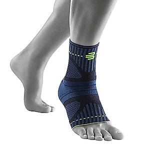 Bauerfeind Sports Ankle Support Dynamic - Ankle Compression Sleeve for Freedom of Movement - 3D AirKnit Fabric for Breathability - Premium Quality & Washable (M, Black)