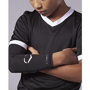 EvoShield Youth Solid Compression Arm Sleeve - Black,One Size Fits Most