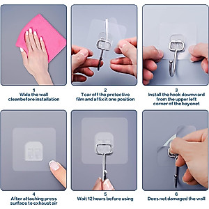 Stainless Steel Large Wall Hooks (Pack of 10) - Heavy Duty, Rustproof, Waterproof, Oilproof - Self-Adhesive Hooks for Robes, Towels, and Keys -for Kitchen, Bathroom, Office, and Outdoors