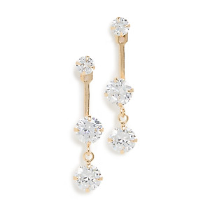 SHASHI Women's Versailles Earrings, Gold, One Size