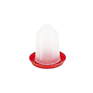 Aviary Feeder Red/transparent 3 Litre 22.5x27cm