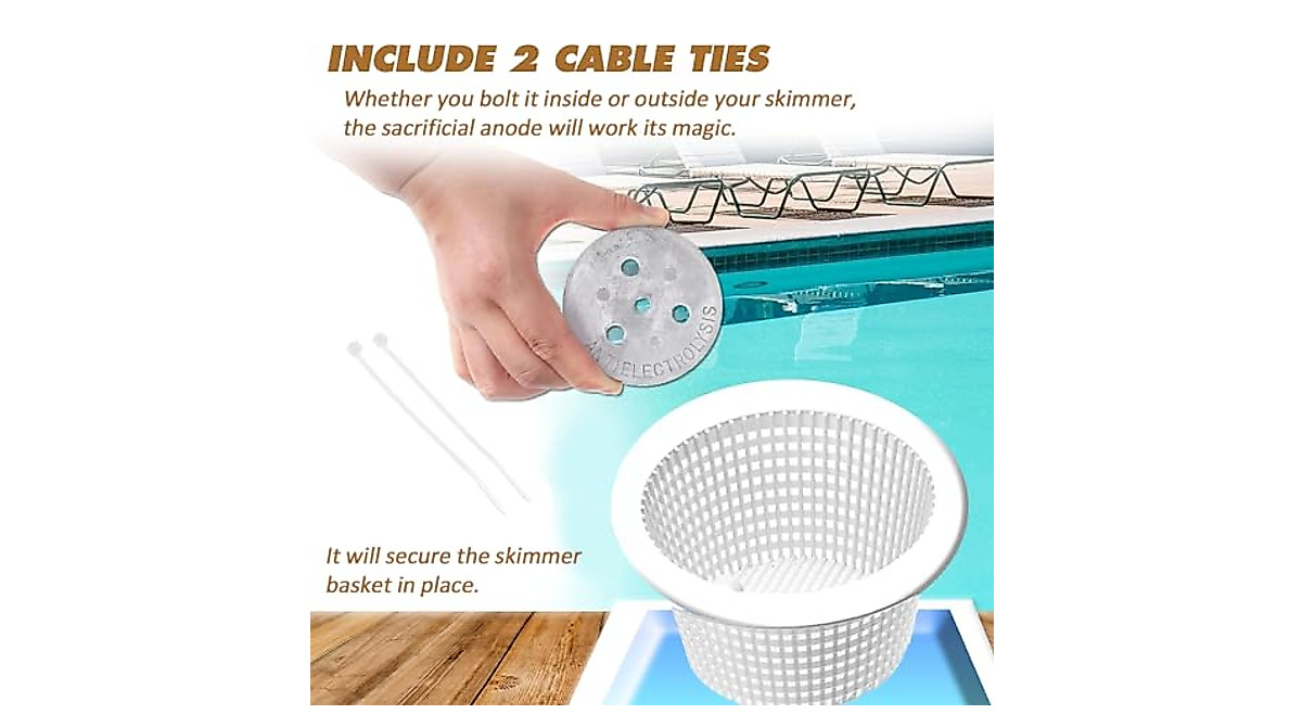 TonGass Zinc Anode Weight for Salt Pools - Protect Metal