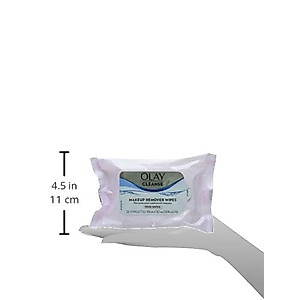 Olay Cleanse Makeup Remover, Rose Water, 25 Wipes