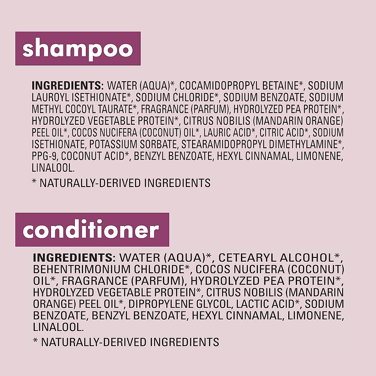 Love Beauty And Planet Planet Shampoo and Conditioner, Vegan Keratin & Sun-Kissed Mandarin - Sulfate-Free Shampoo & Conditioner, Clarifying, Hydrating, Shiny Hair Products, Scented, 13.5 Oz